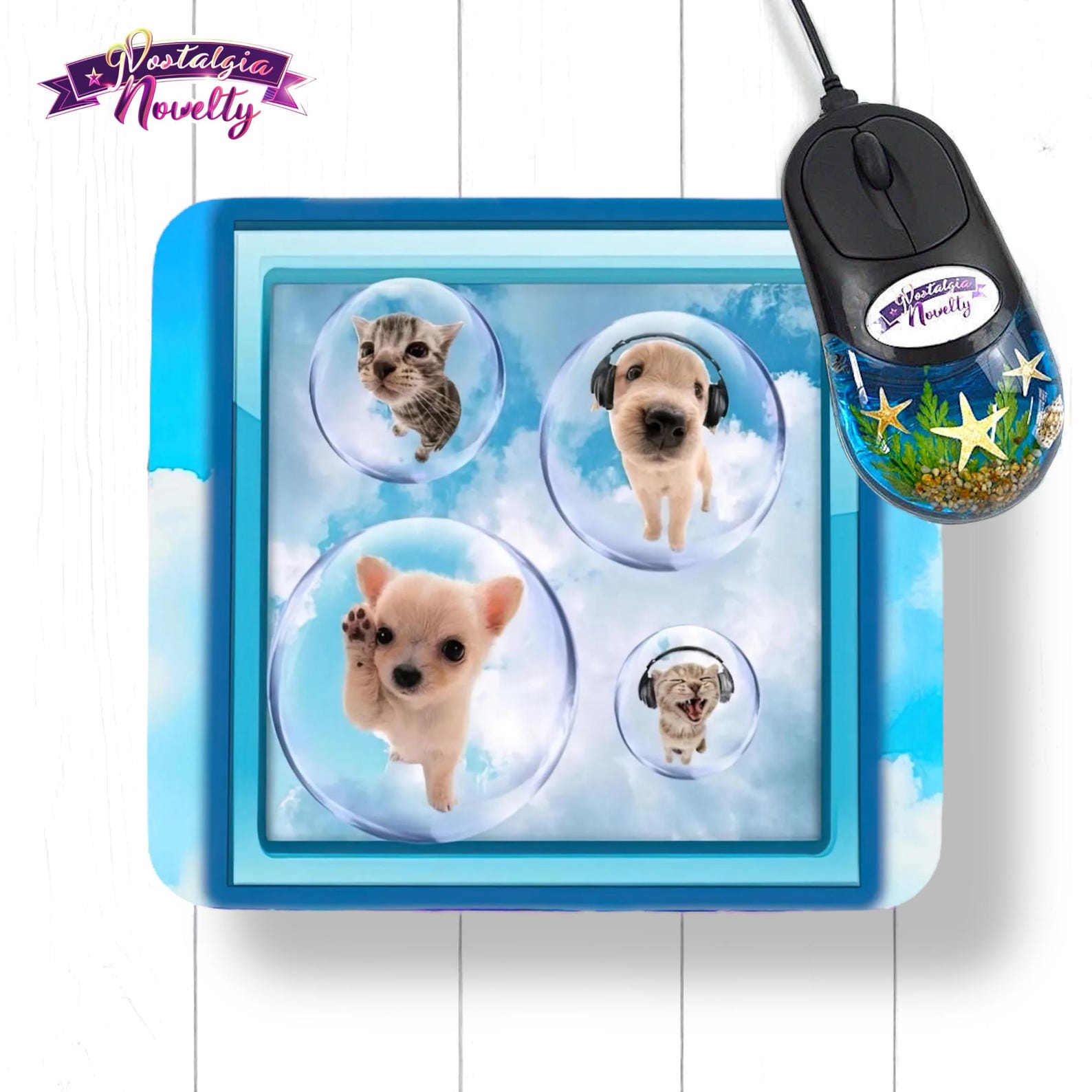 Frutiger Aero Cat Bubble Y2k MOUSE PAD for Computer - Y2K, Frutiger ...