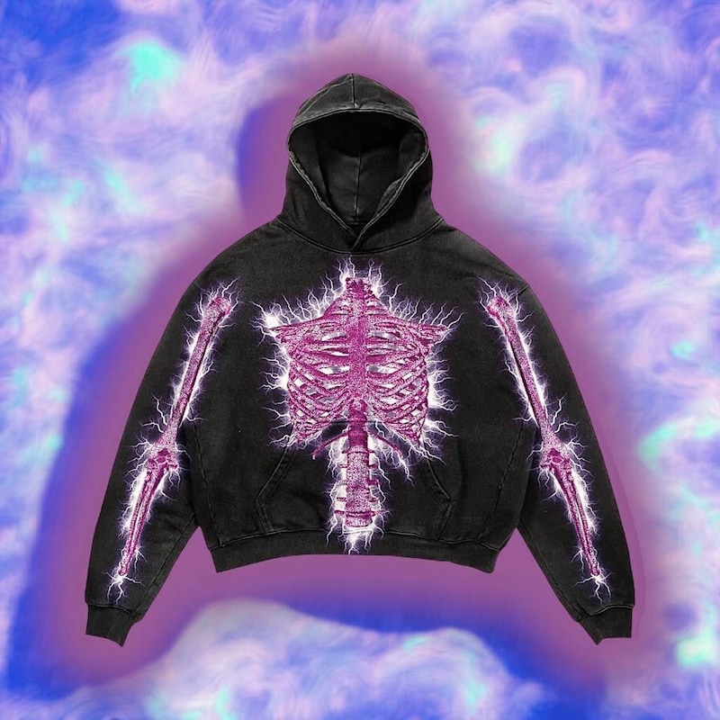 Y2k Skeleton Hoodies - Etsy