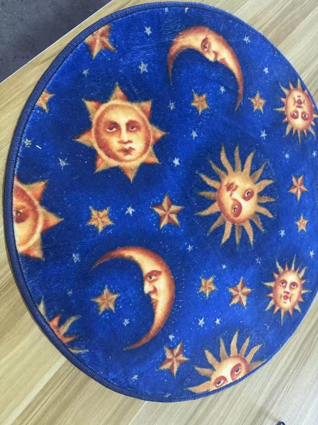 Whimsigoth Sun and Moon Rug Decor, 90s Celestial Decor, Crescent Moon ...