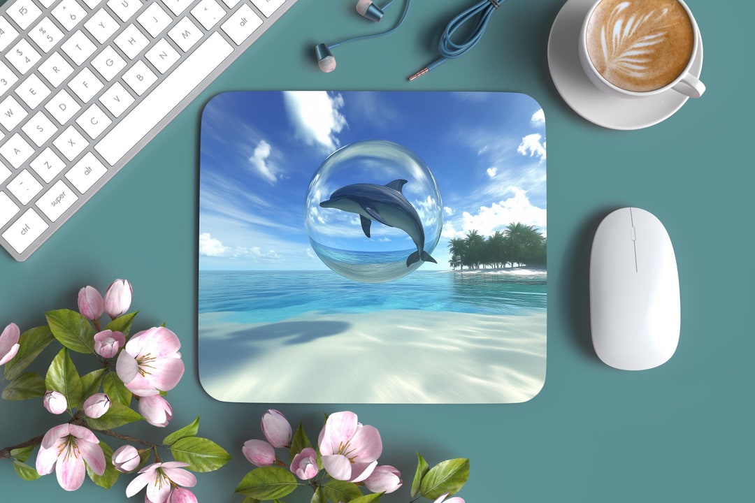 Tropical Vaporwave Frutiger Aero Y2k Aqua MOUSE PAD for Computer - USB ...