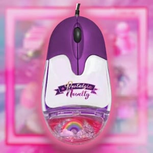 Purple LIQUID AQUA Mouse for Computer With Rainbow Floater- USB, Y2K ...