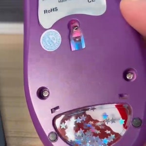 Purple LIQUID AQUA Mouse for Computer With Rainbow Floater- USB, Y2K ...