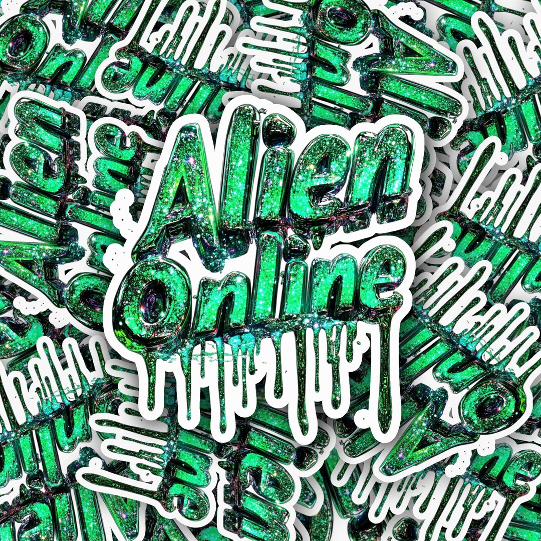 Y2k Aesthetic Stickers Alien Online Sticker Internet Aesthetic Webcore ...