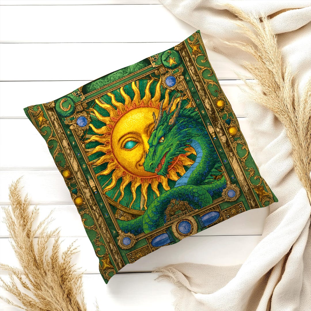 Whimsigoth Sun and Moon Pillow Case: Celestial Witch Decor - Etsy