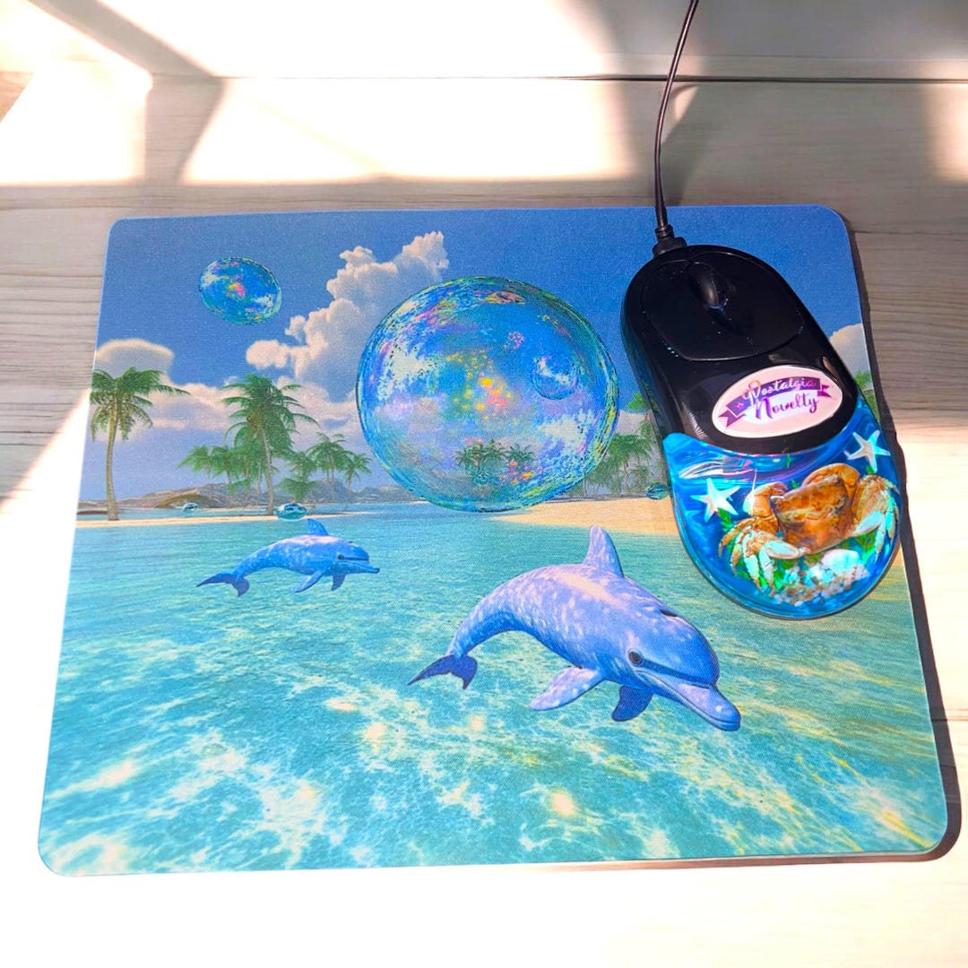 Tropical Vaporwave Frutiger Aero Y2k MOUSE PAD for Computer - USB, Y2K ...