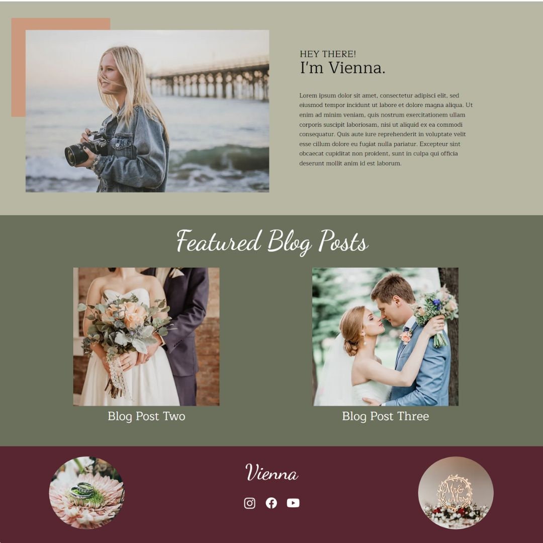 Cute and Modern Wix Website Template - Etsy