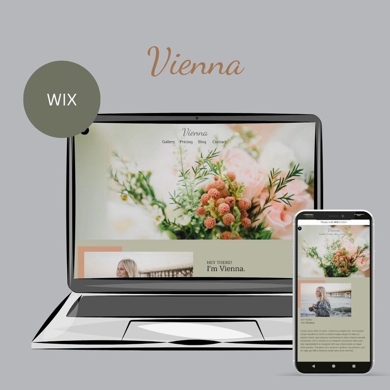 Cute and Modern Wix Website Template - Etsy