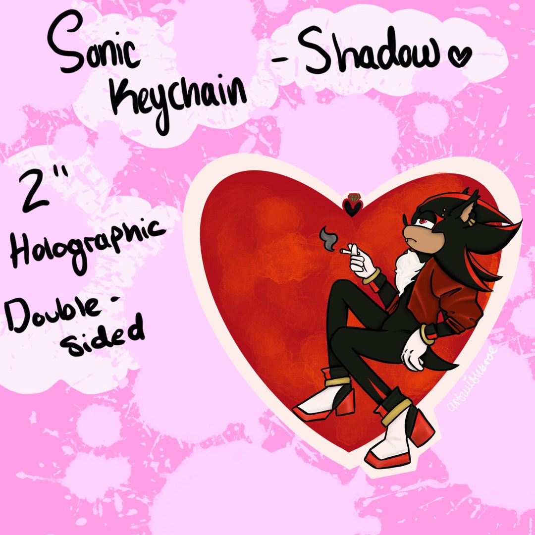 PRE-ORDER Shadow the Hedgehog Holographic Keychain - Etsy