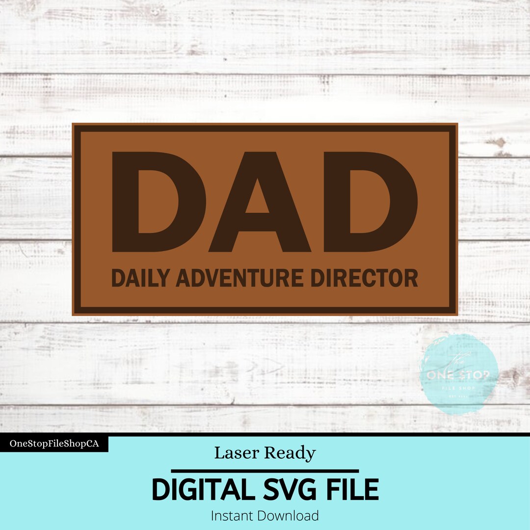DAD Hat Patch File | Leather Patch Hats | Dad Hat SVG | for Dad | Daily ...