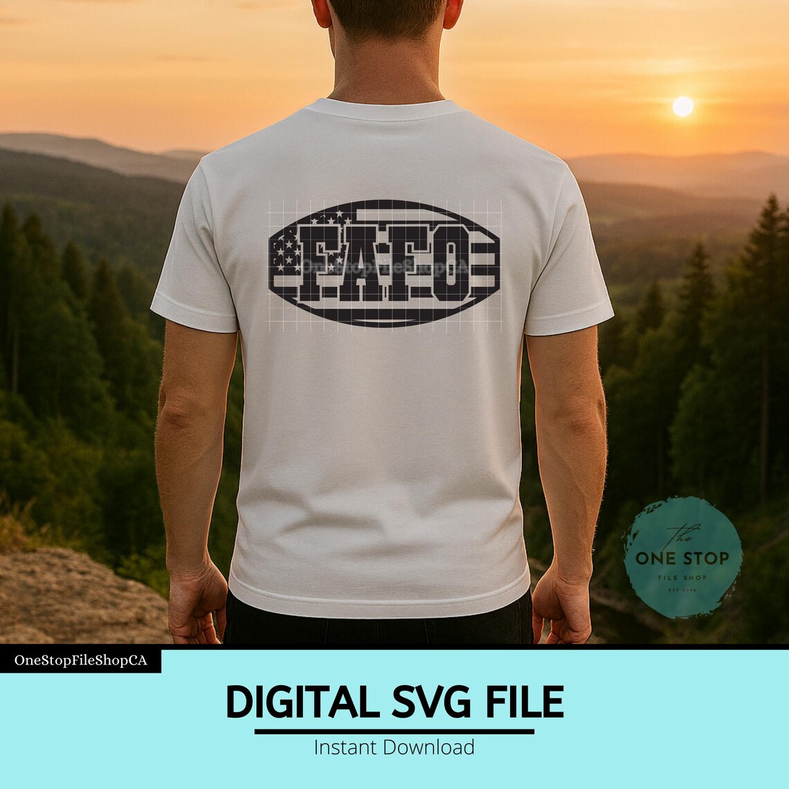 FAFO on American Flag Background | Black & White SVG (digital Instant ...