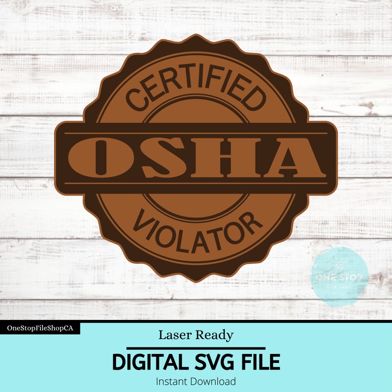 Certified OSHA Violator Leather Hat Patch File | Leather Patch Hats ...