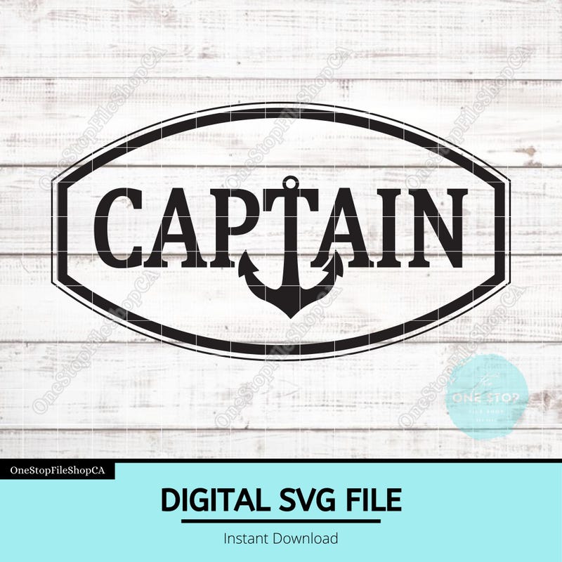 Boat Captain Svg - Etsy