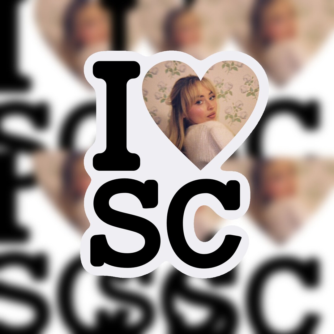 WATERPROOF I Love Sabrina Carpenter Sticker - Etsy