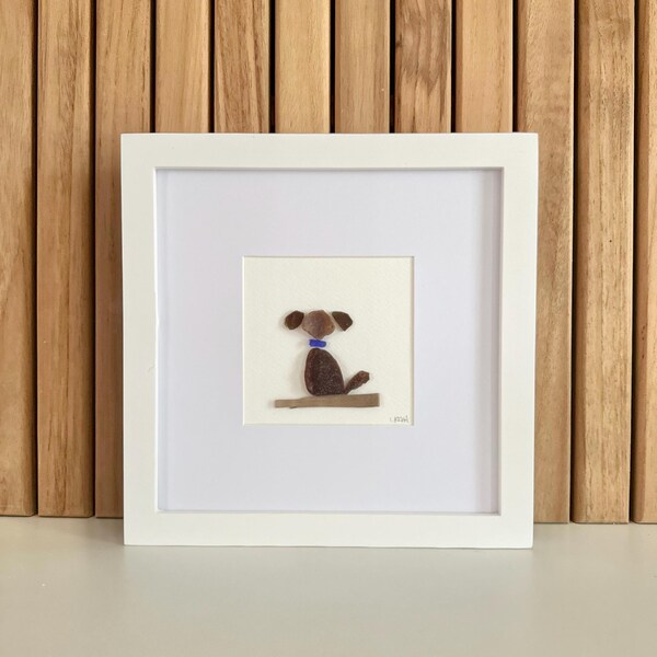 Sea Glass Dog Art - Etsy