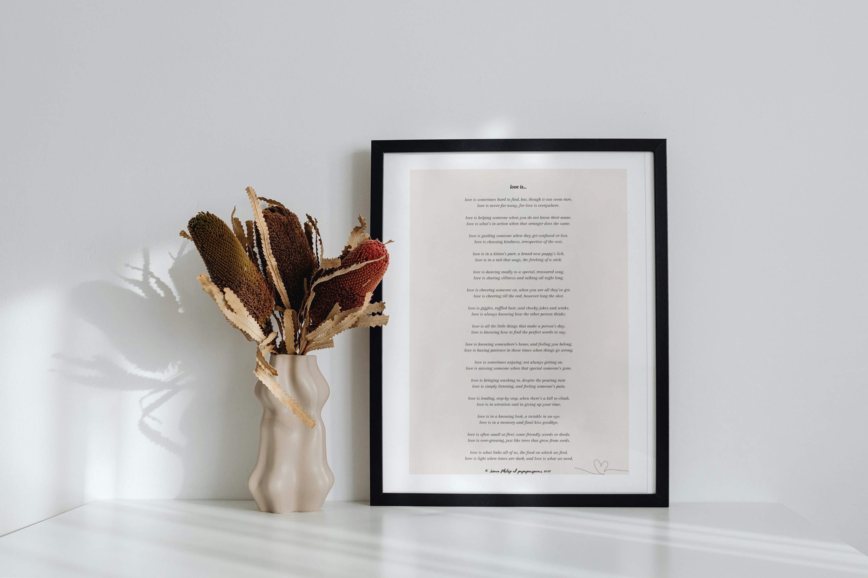 Love Is... Original Poetry A4 & A3 (INSTANT Digital Download) PRINTABLE ...