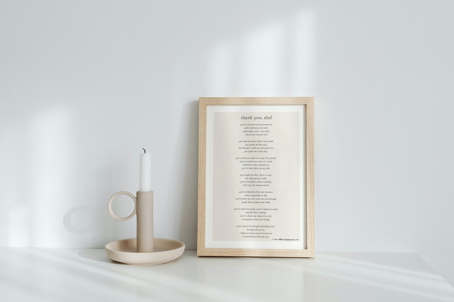 Thank You, Dad Original Poem Print A4 & A3 (INSTANT Digital Download ...