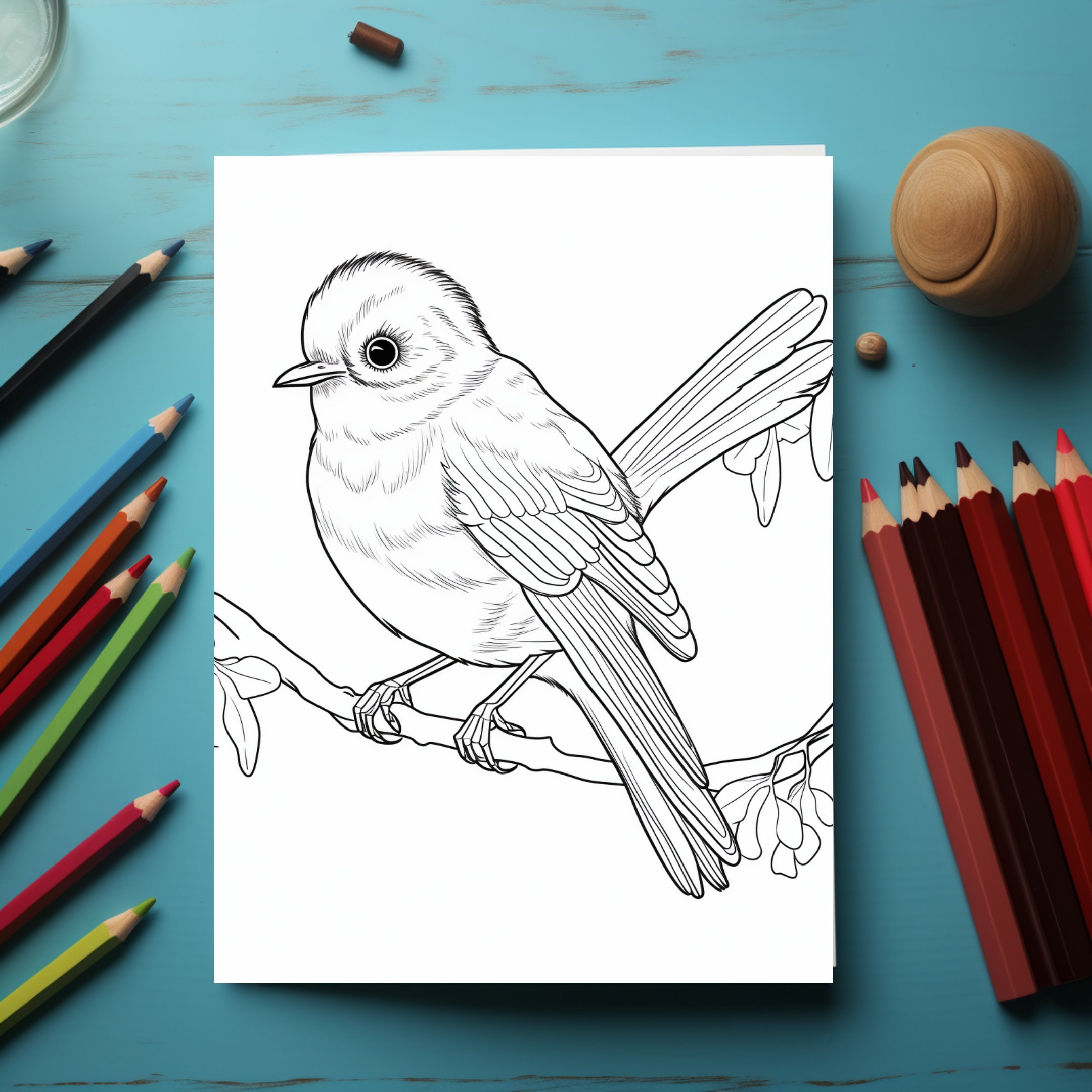 Cute NZ Birds Coloring Pages for Kid's, Digital Download Coloring Page ...