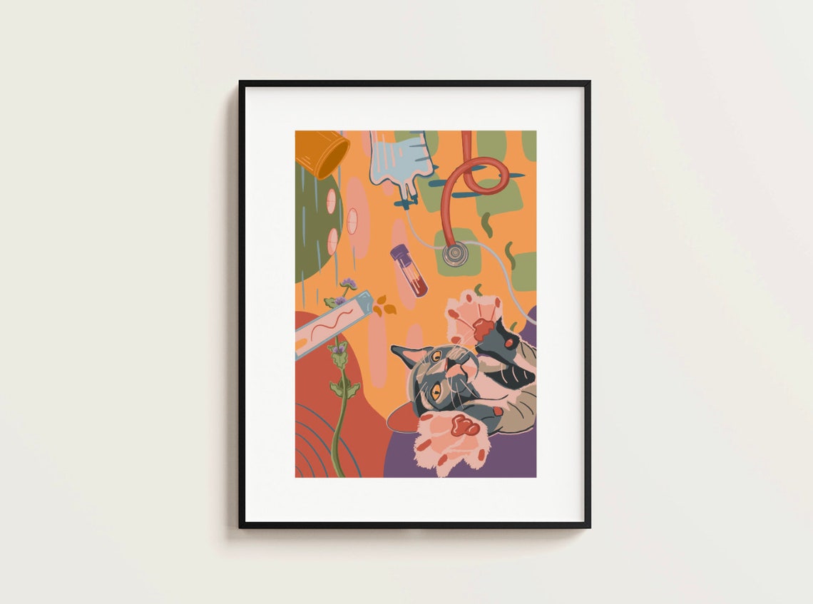 Set of 2 Vet Clinic Printable Posters, Vet Med Poster, Digital Download ...