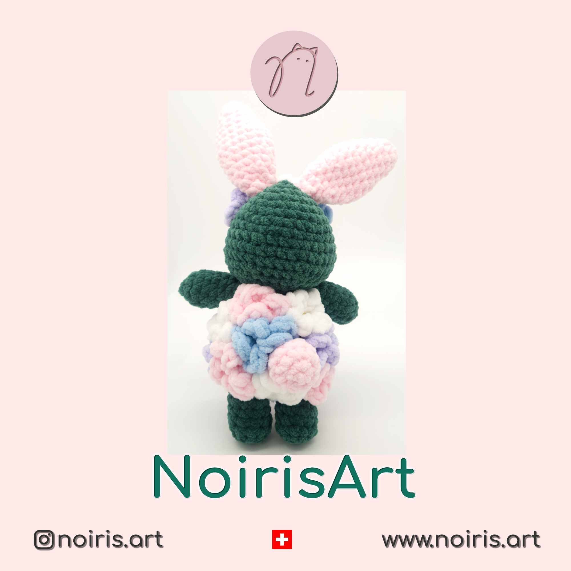 Bunnyhunny Chonky Fullflowerpower Bunny Crochet Amigurumi Plush ...