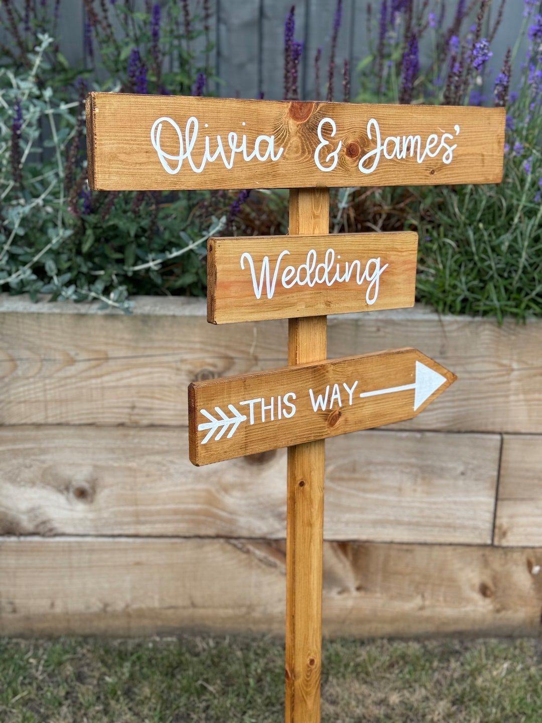 Wedding Welcome Personalised Large Rustic Wooden Venue Decoration Sign ...
