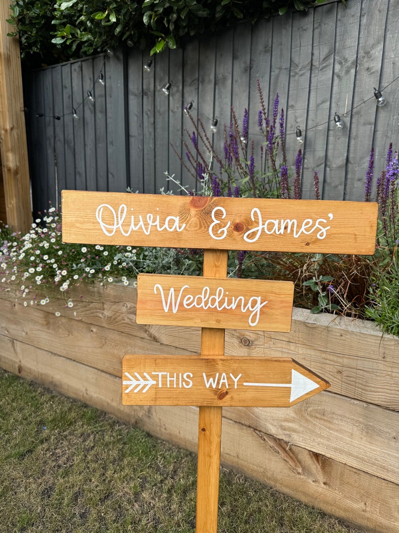 Wedding Welcome Personalised Large Rustic Wooden Venue Decoration Sign ...