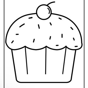 Large Food Printable Coloring Sheets Easy and Bold Craft Cut Outs - Etsy