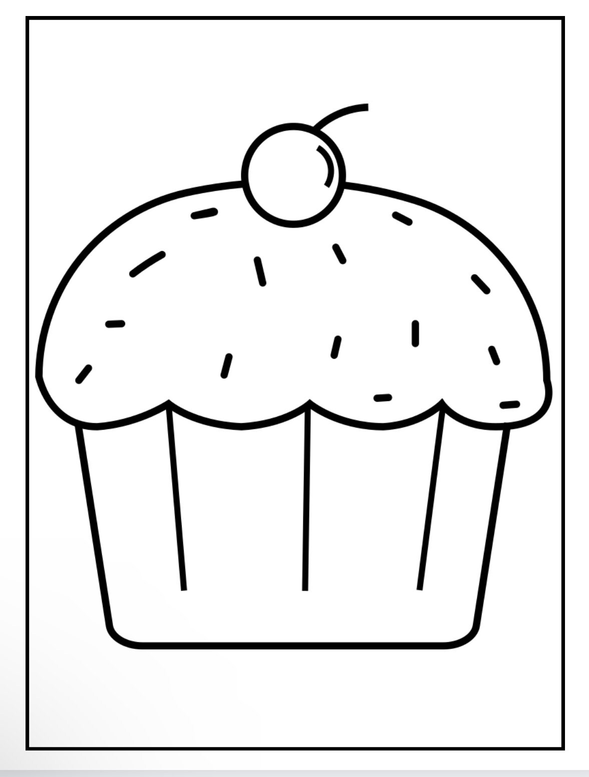 Large Food Printable Coloring Sheets Easy and Bold Craft Cut Outs - Etsy