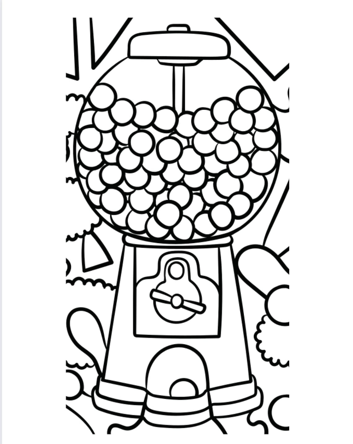 Large Bold & Fun Sweet Treat Coloring Print Outs - Etsy