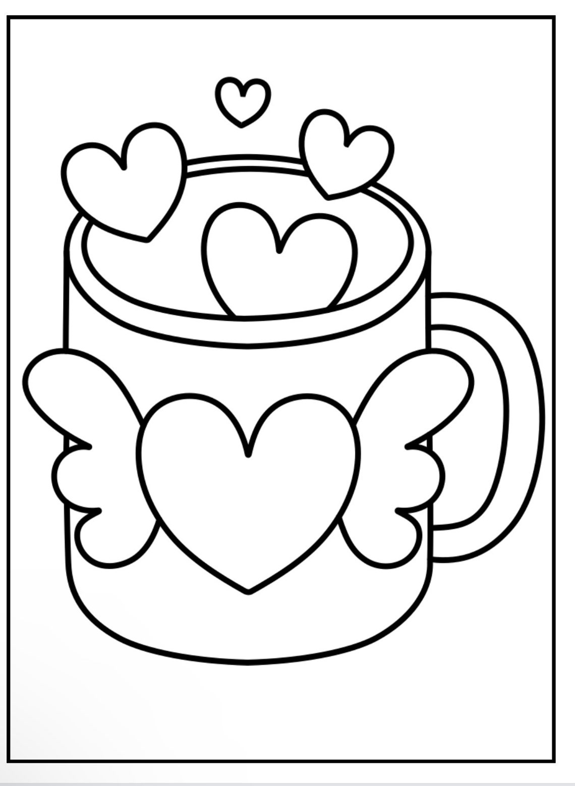 Large Food Printable Coloring Sheets Easy and Bold Craft Cut Outs - Etsy