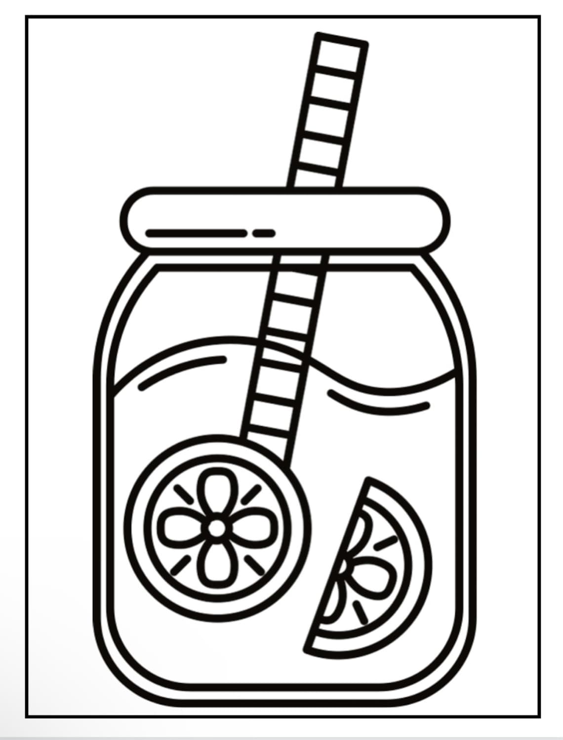 Large Food Printable Coloring Sheets Easy and Bold Craft Cut Outs - Etsy