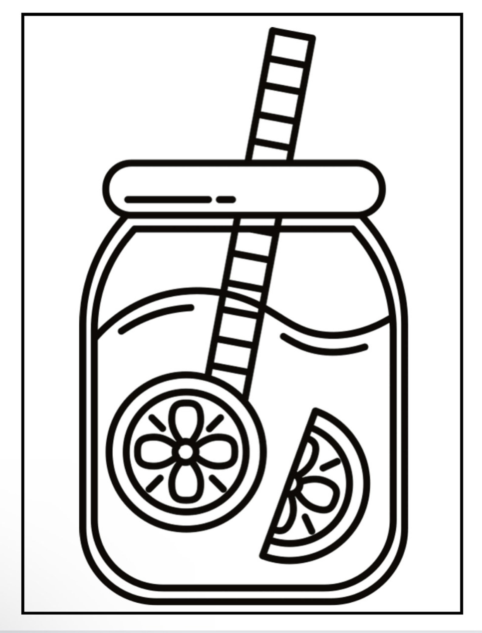 Large Food Printable Coloring Sheets Easy and Bold Craft Cut Outs - Etsy