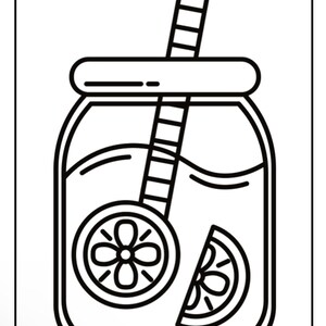 Large Food Printable Coloring Sheets Easy and Bold Craft Cut Outs - Etsy