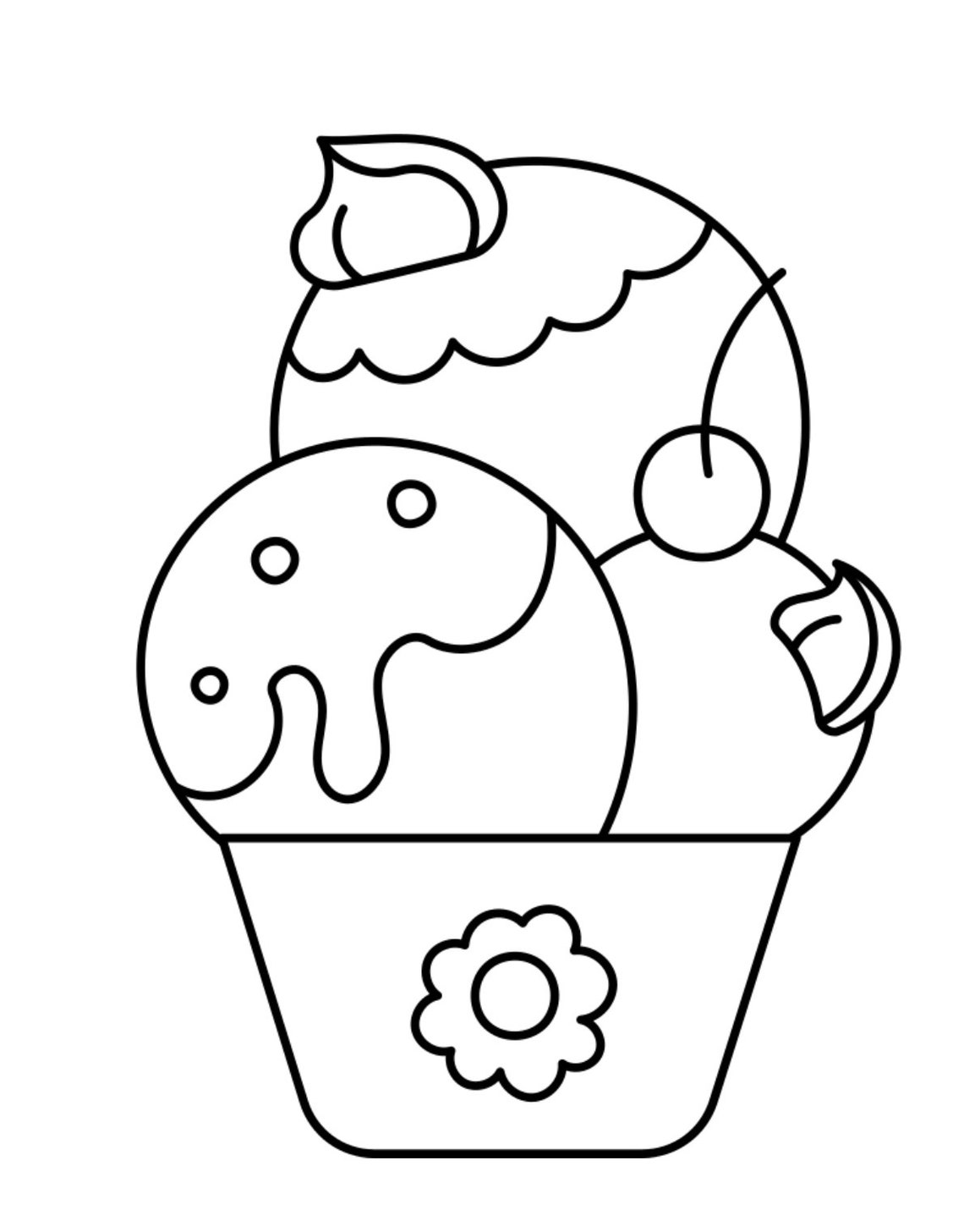 Large Bold & Fun Sweet Treat Coloring Print Outs - Etsy