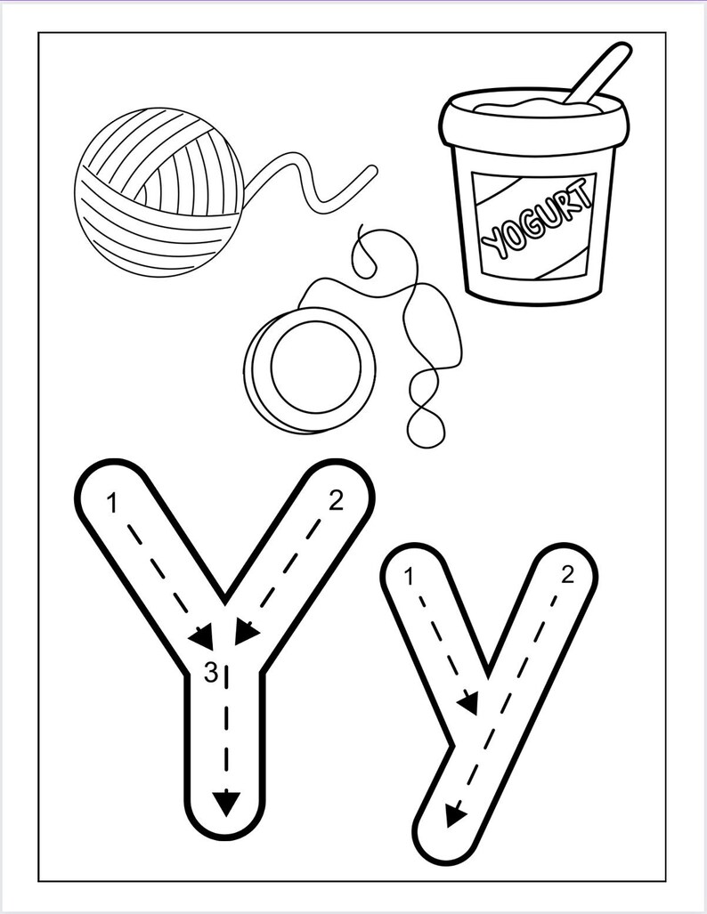 Jumbo Alphabet Coloring Pages Fun for Kids and Adults - Etsy