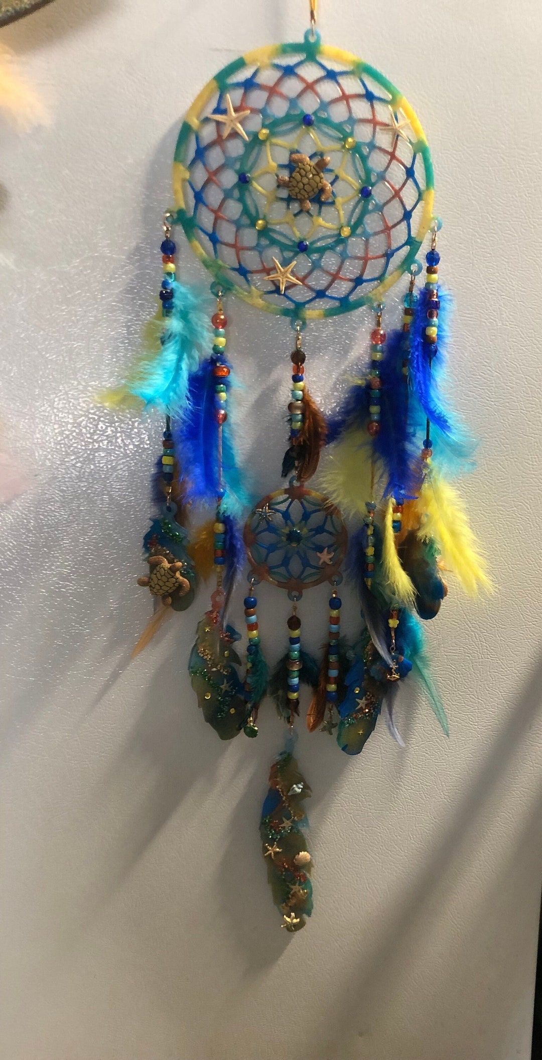 Resin Beach Turtle Dream Catcher - Etsy