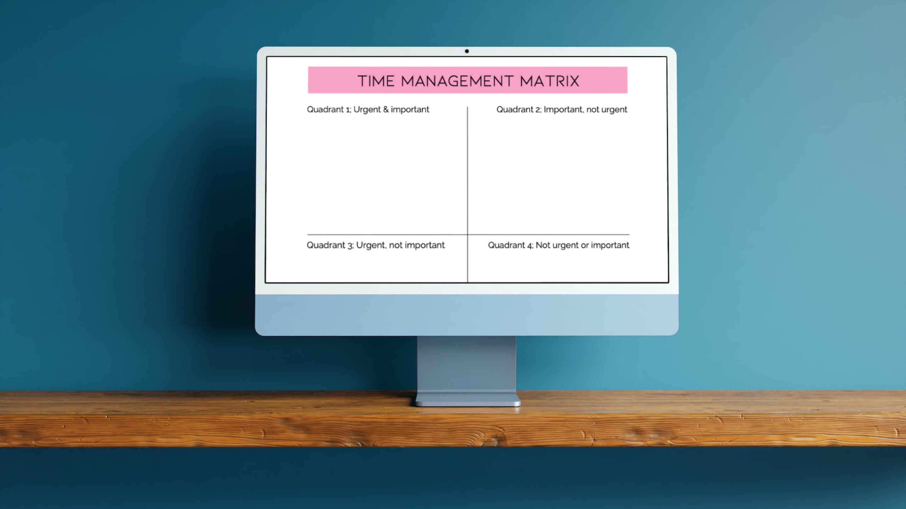 Time Management Matrix Pink - Etsy