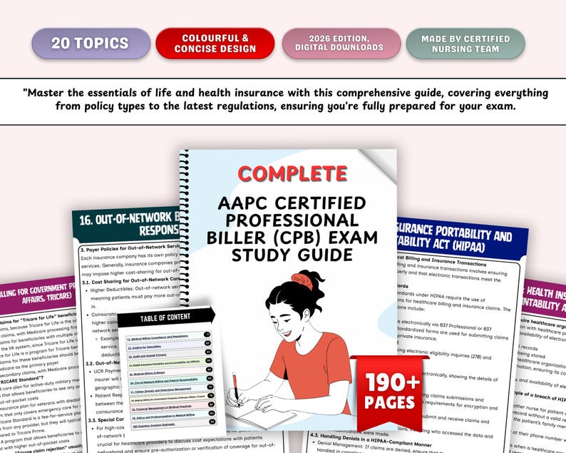CPB Exam Study Guide: AAPC Certified Professional Biller Test Prep ...