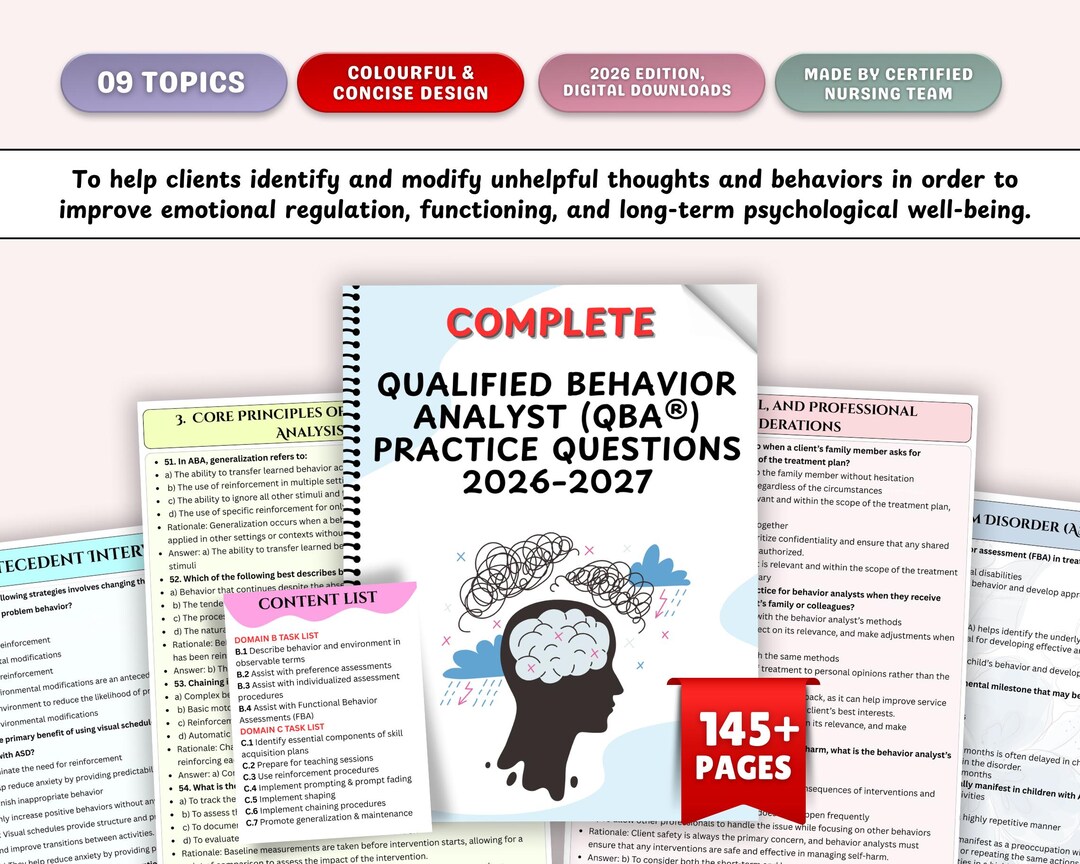 QBA Practice Questions 2026-2027 - Guide d'étude de préparation à l ...