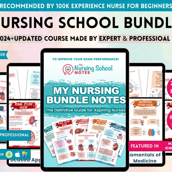 Nursing School Comprehensive Bundle - Etsy