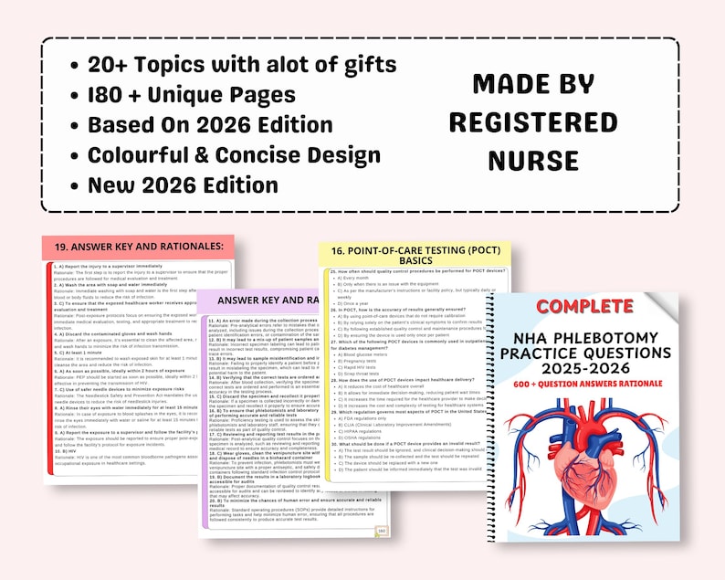 NHA Phlebotomy Practice Questions 2025-2026 | Certified Phlebotomy ...