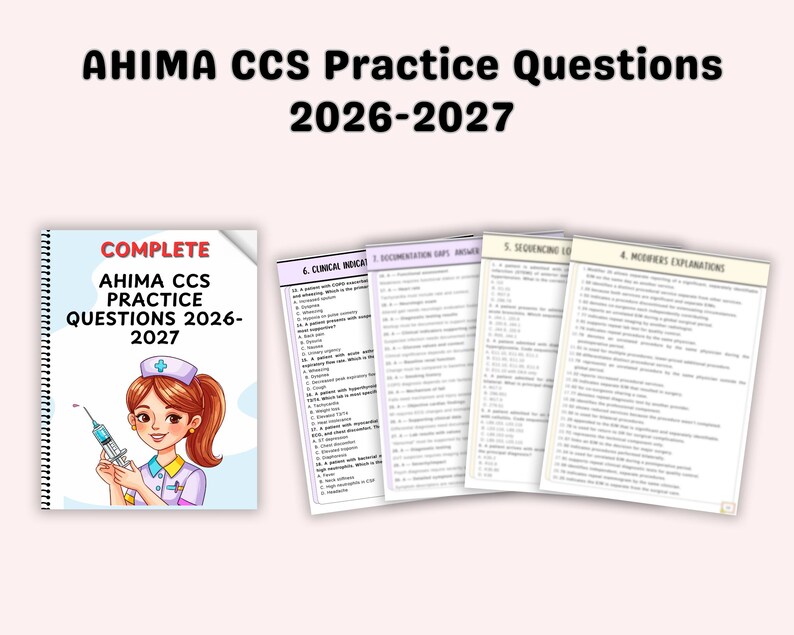 AHIMA CCS Exam Practice Questions 2026-2027 | Coding Study Guide ...