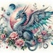 Fantasy Dragon Clip Art 10 High Res Watercolor Jpgs for Junk Journaling ...