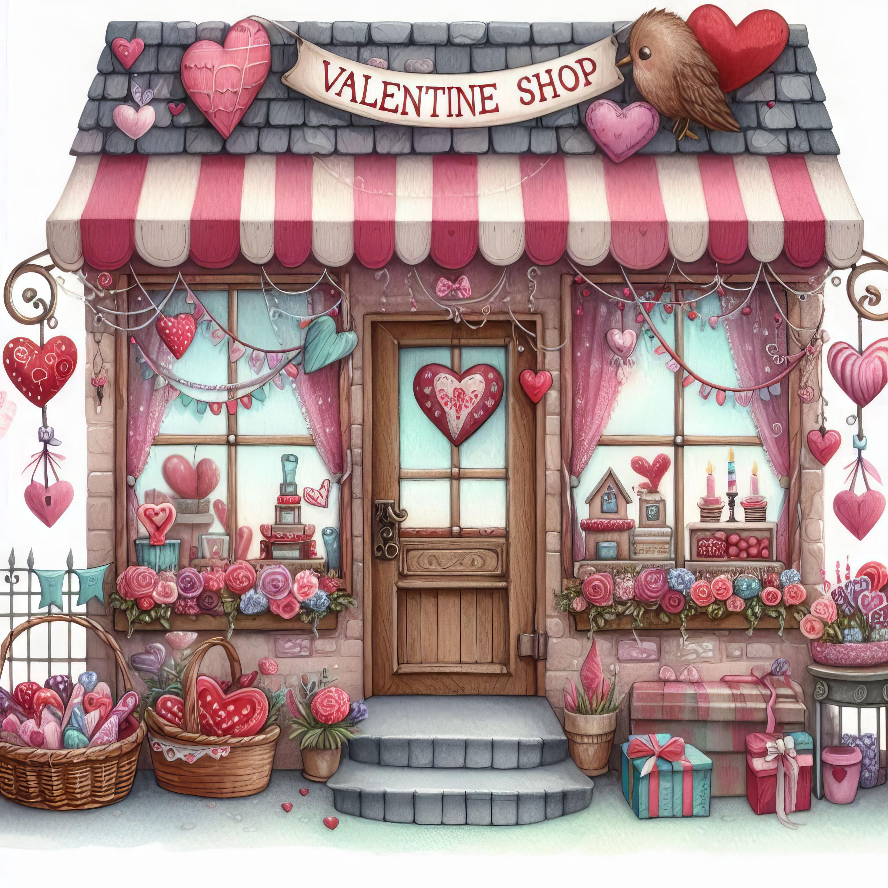 Valentine Shop: Clip Art 10 High Res Watercolor Jpegs Junk Journaling ...