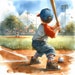 Batter Up! Clip Art 10 High Res Watercolor Jpgs for Junk Journaling ...