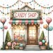 Candy Shop Clip Art 10 High Res Watercolor Jpgs Junk Journaling ...