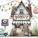 Donut Shop Clip Art 10 High Res Watercolor Jpgs Junk Journaling ...