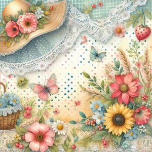 Summer Calico Paper: Clip Art 10 High Res Watercolor Jpgs Junk ...