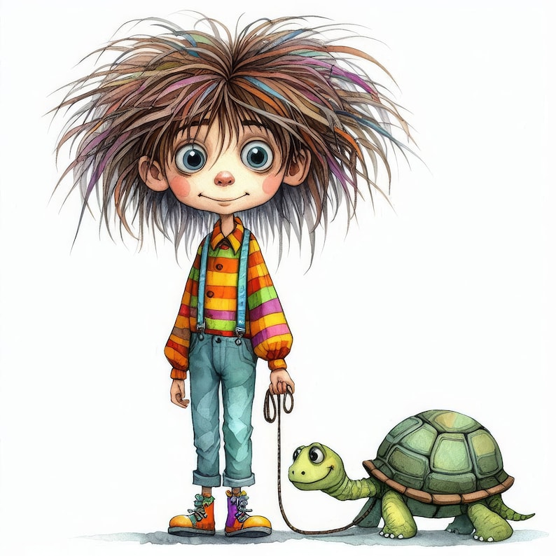 Quirky Turtle Clip Art 10 High Res Watercolor Jpgs for Junk Journaling ...