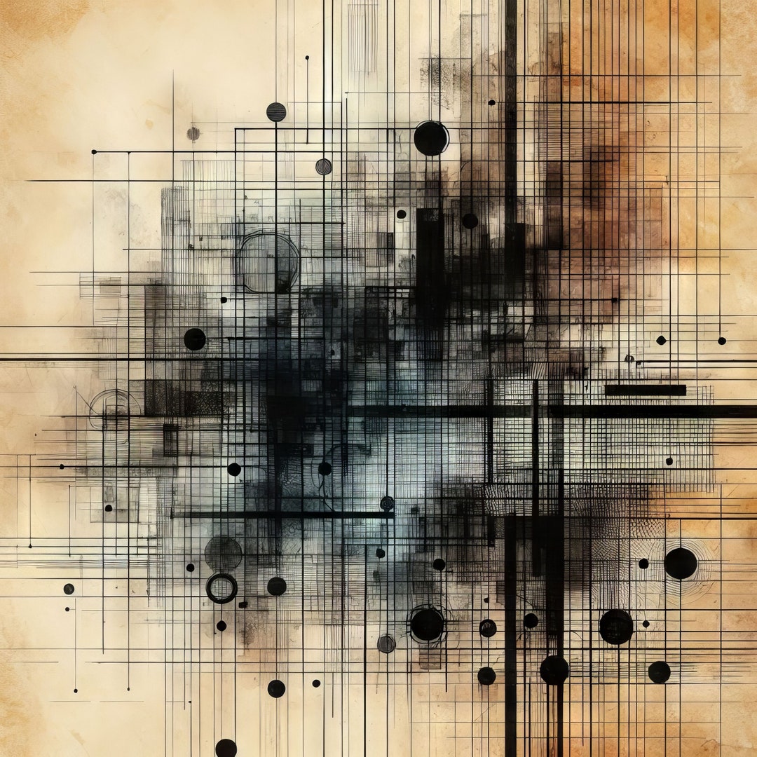 Abstract Grid Clip Art Bundle 10 High Res Watercolor Jpgs for Junk ...