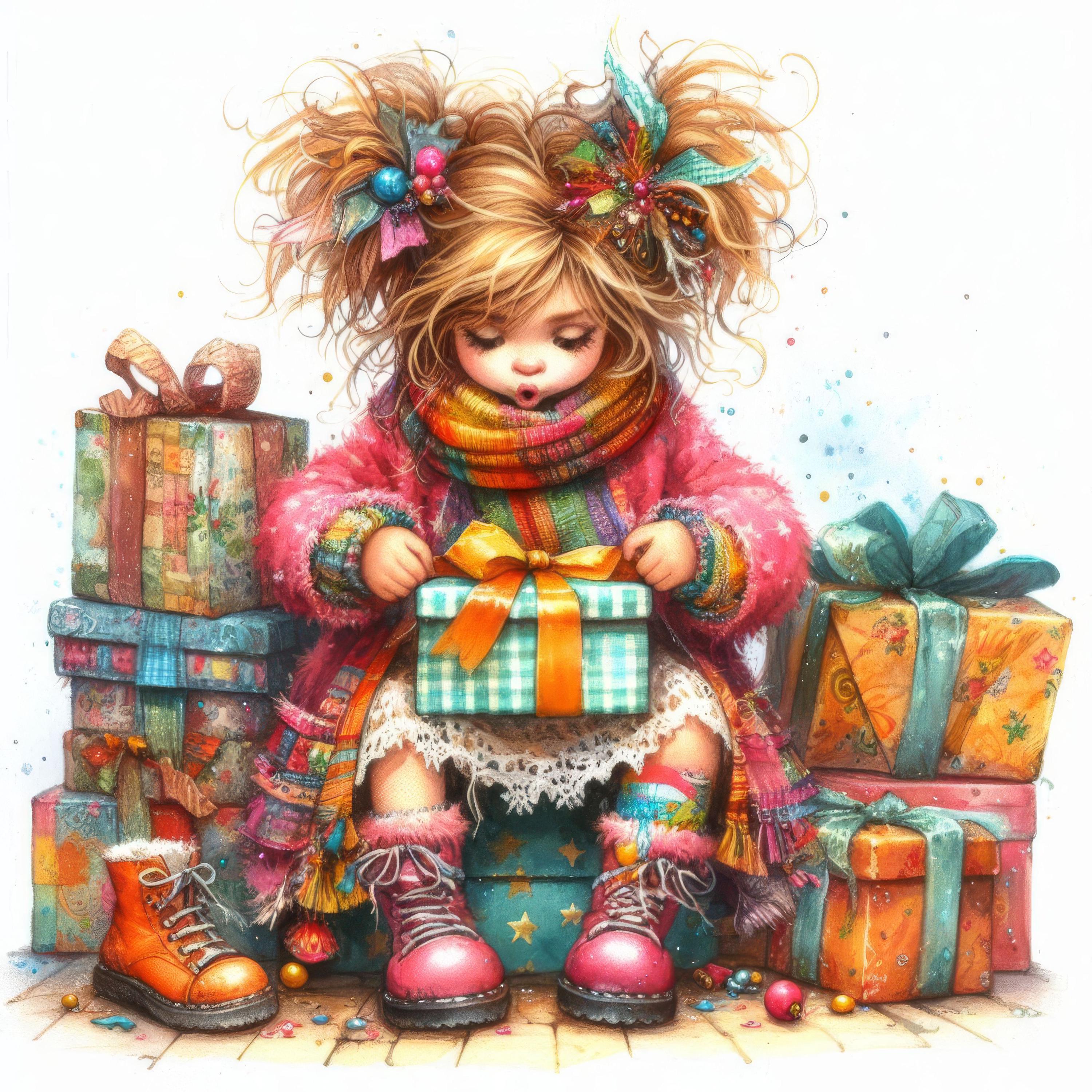 Christmas Surprise: Clip Art, 10 High Res Watercolor Jpgs, Junk ...